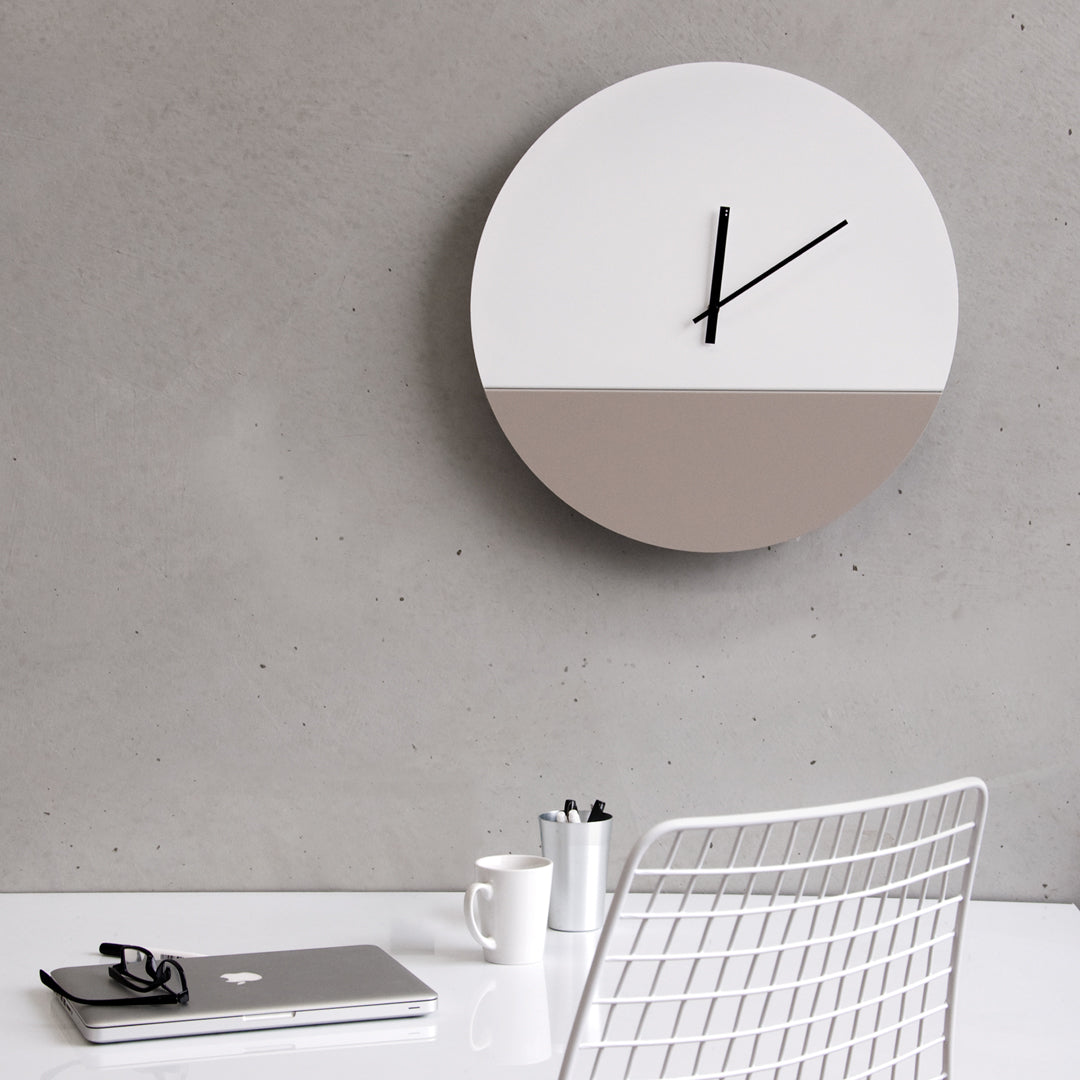 Scandinavian Two Tone Wall Clock – TOO DESIGNS